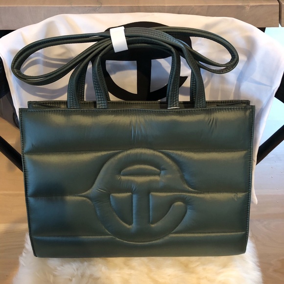 Telfar | Bags | Puff Shopper Medium Green | Poshmark
